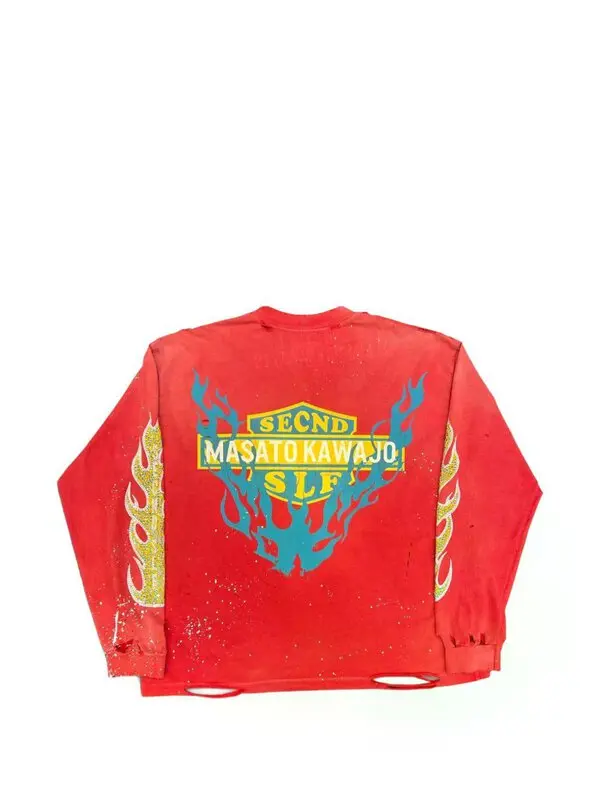 SECND SLF X Masato Kawajo Firestorm T-shirt