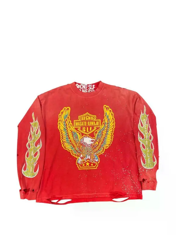 SECND SLF X Masato Kawajo Firestorm T-shirt
