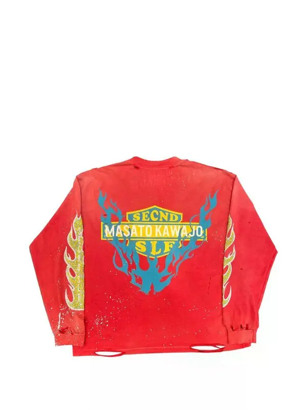 SECND SLF X Masato Kawajo Firestorm T-shirt