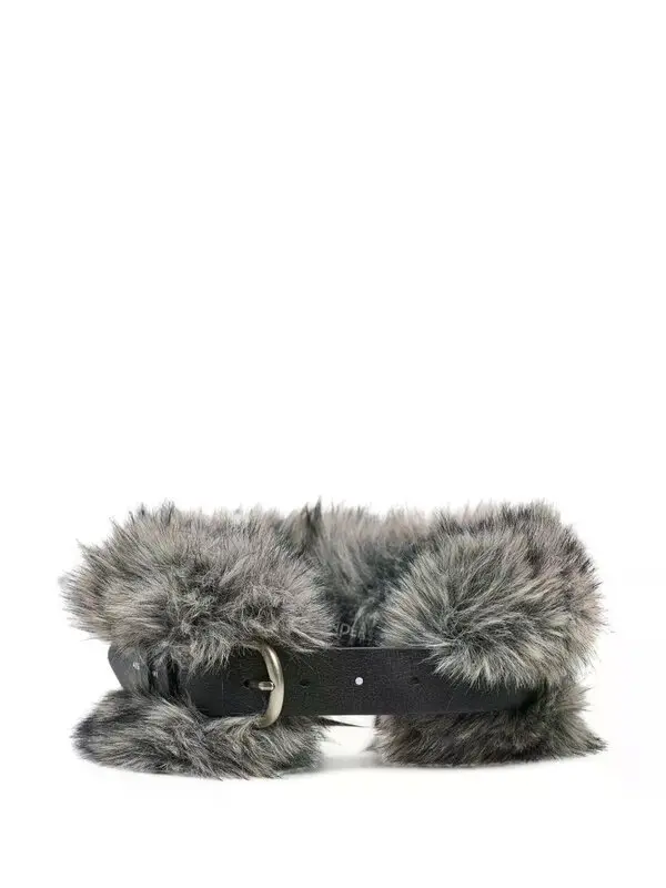 Andersson Bell Belted Faux-fur Muffler - Grey