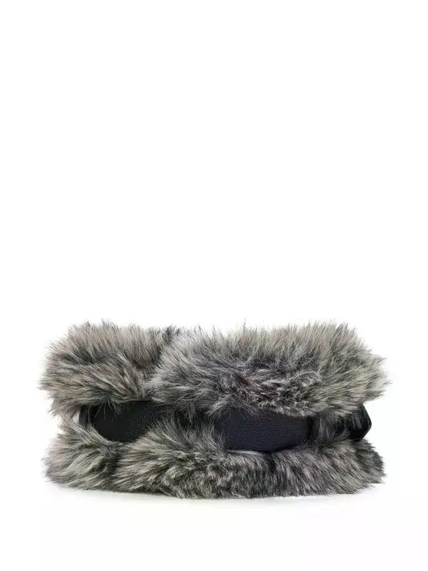 Andersson Bell Belted Faux-fur Muffler - Grey