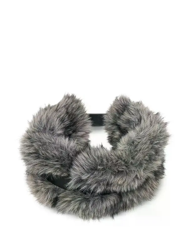 Andersson Bell Belted Faux-fur Muffler - Grey