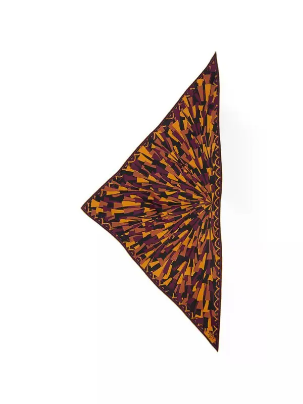 Emilio Pucci Baiadera Print Triangle Scarf