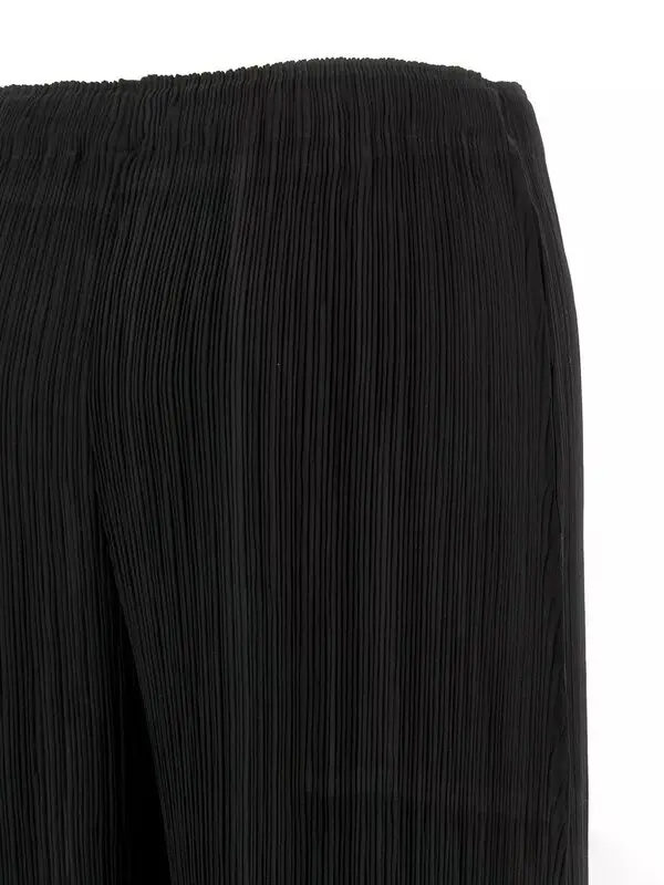 Issey Miyake Hatching Bottoms Pleated Trousers