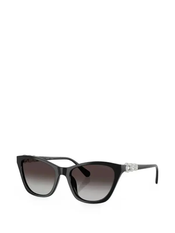 SWAROVSKI Cat-eye Frame Crystal-embellished Sunglasses - Black