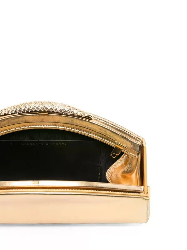 GIUSEPPE ZANOTTI Atena Crystal-embellished Clutch Bag