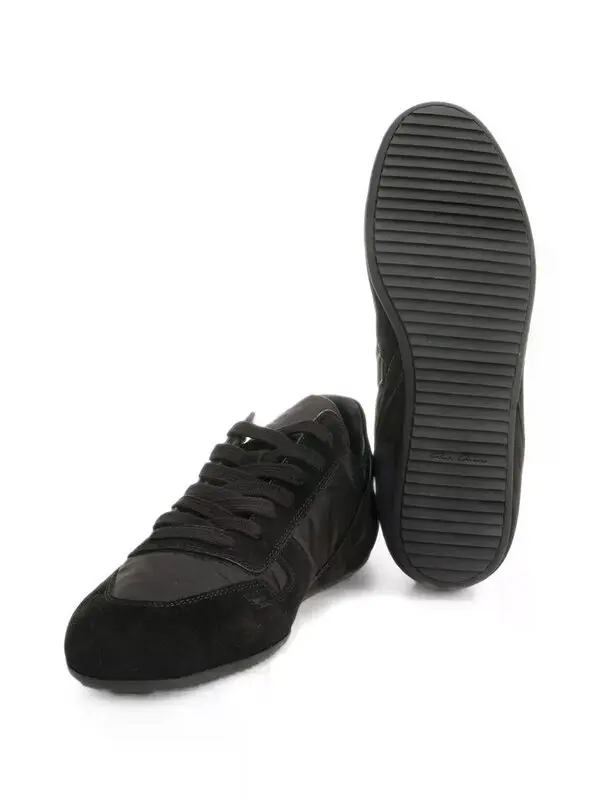 Rick Owens Minimal Suede-trim Sneakers