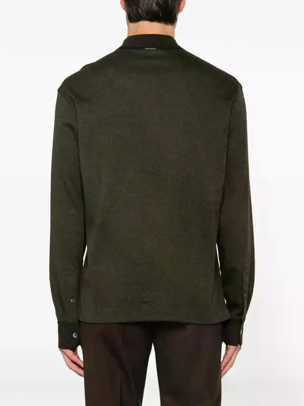 Zegna Long-sleeve Polo Shirt - Green