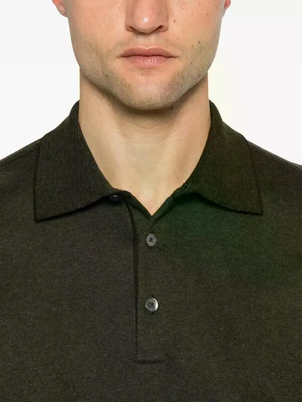 Zegna Long-sleeve Polo Shirt - Green
