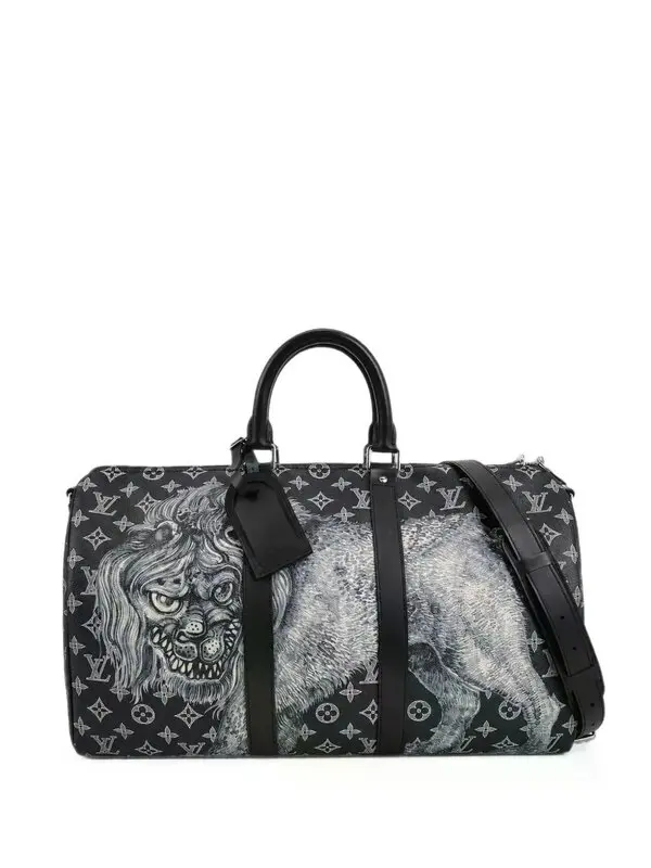 LOUIS VUITTON X Chapman Brothers Keepall 55 Bandoulière Holdall - Black