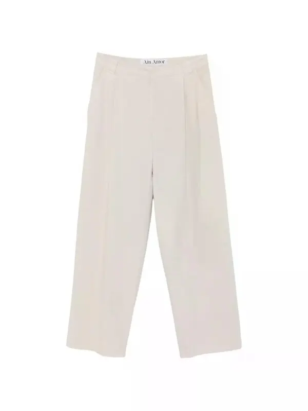 AIN AMOR Pleated Wide-leg Trousers