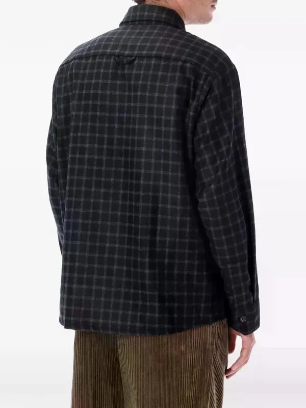 A.p.c. Check-pattern Button-up Shirt - Black