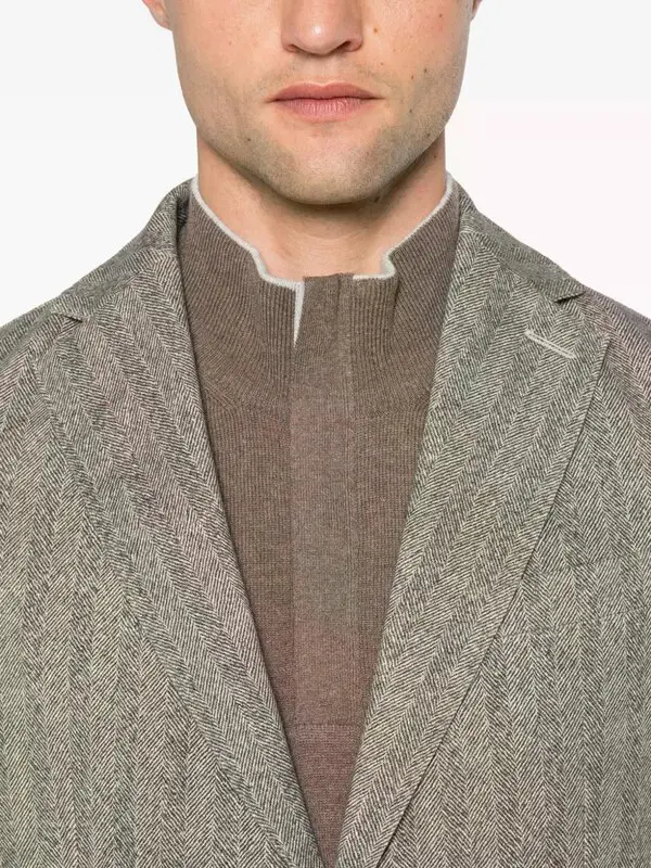 CIRCOLO 1901 Herringbone-print Jacket