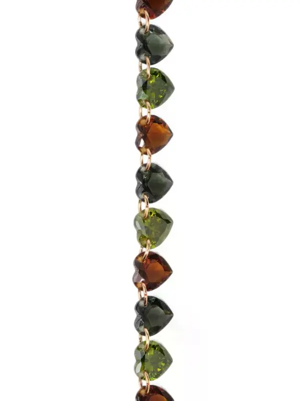 Bimba Y Lola Multicolor Heart Crystals Necklace