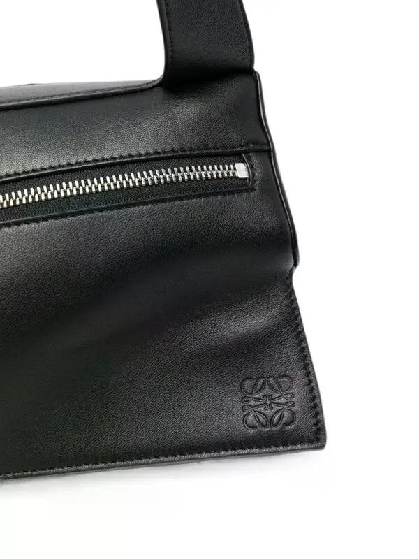 Loewe Puzzle Leather Shoulder Bag - Black