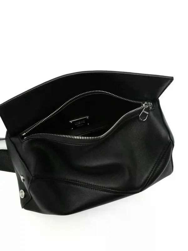 Loewe Puzzle Leather Shoulder Bag - Black
