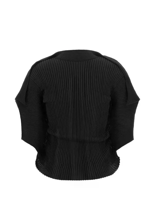 Issey Miyake Prance Pleated Draped Blouse