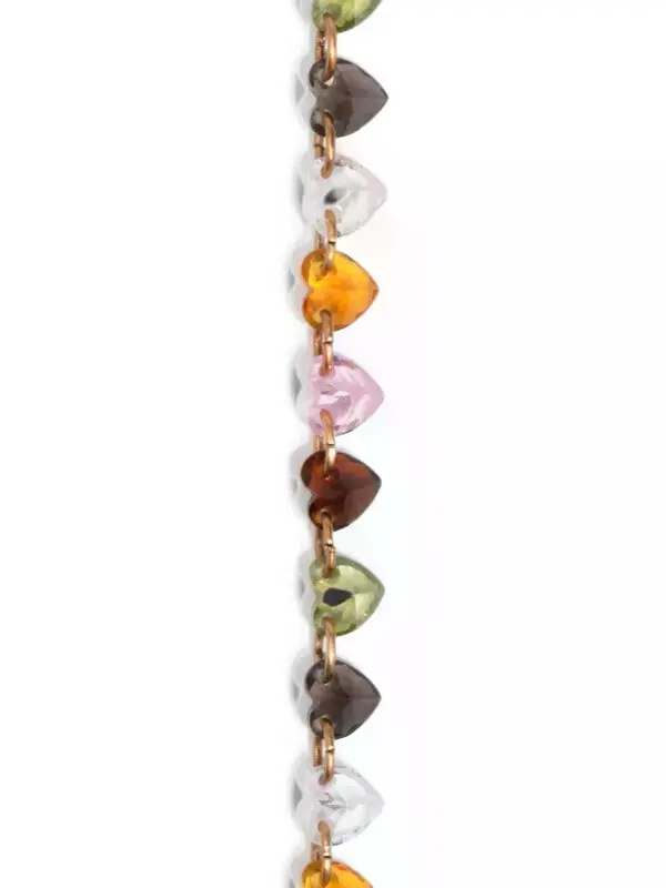 Bimba Y Lola Multicolor Heart Crystals Necklace