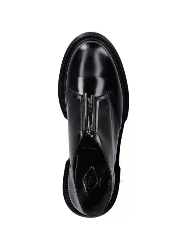 ADIEU PARIS Type 221 Zip-front Leather Ankle Boots