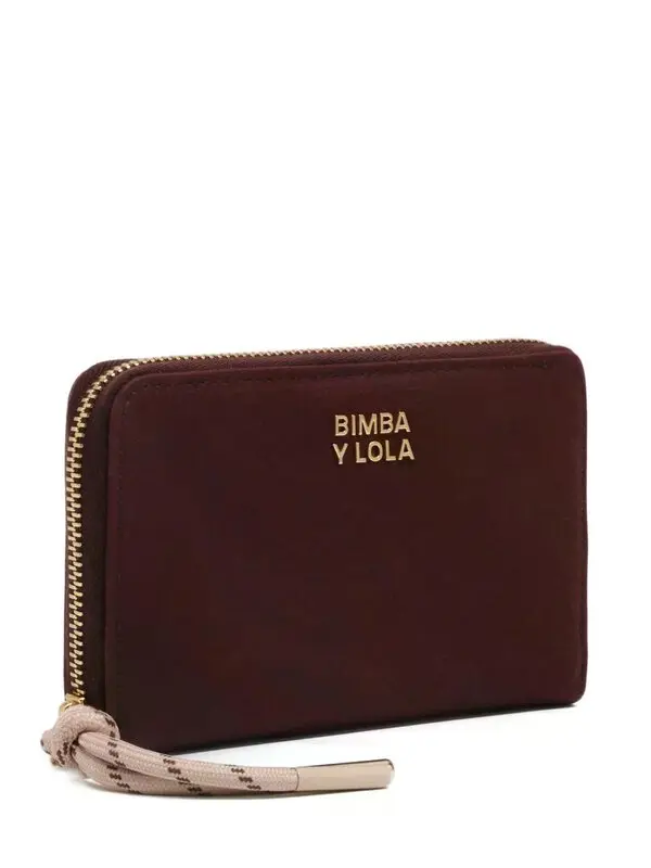Bimba Y Lola Medium Burgundy Coated Wallet - Red