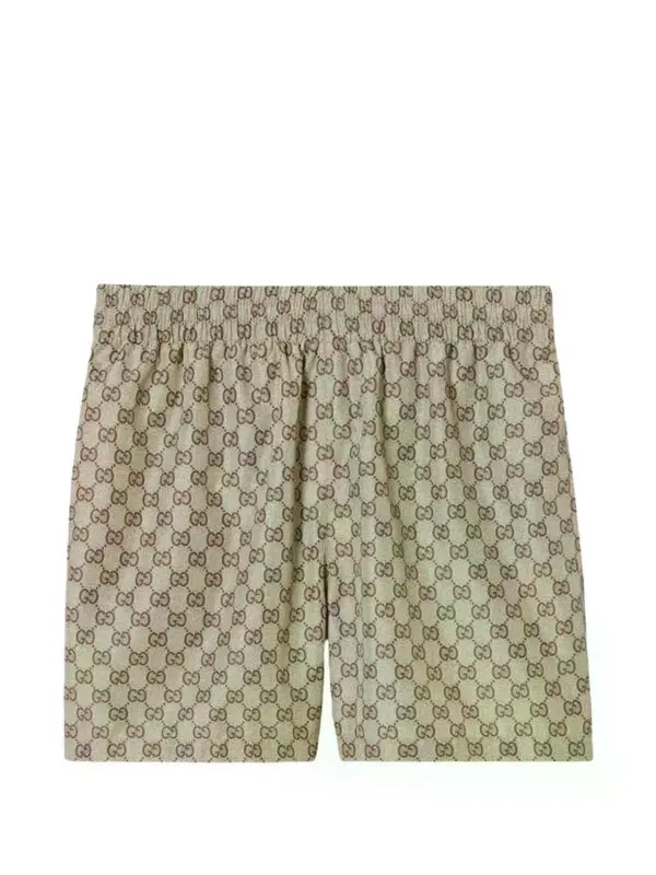 Gucci Gg Supreme Swim Shorts - Neutrals