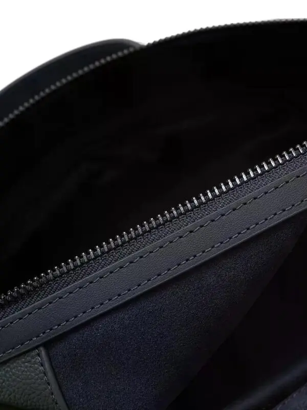 Paul & Shark Firenze Suede-panelled Leather Backpack