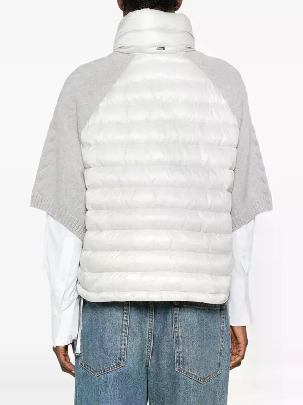 Herno Quilted Knit-sleeve Jacket