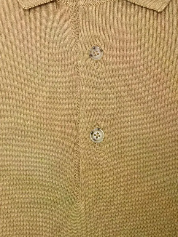 BOSS Long-sleeve Knitted Polo Shirt