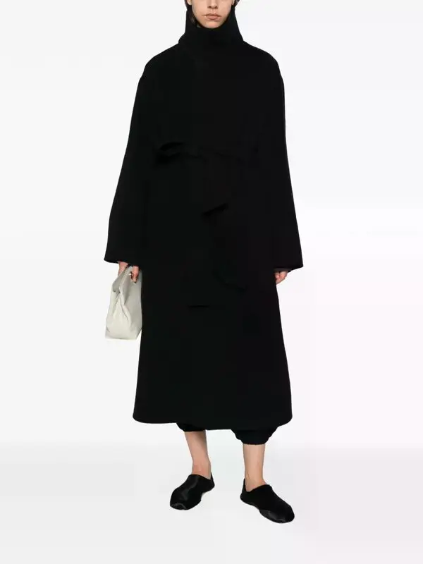 AIN AMOR Belted High-neck Coat