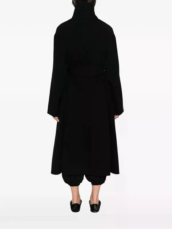 AIN AMOR Belted High-neck Coat
