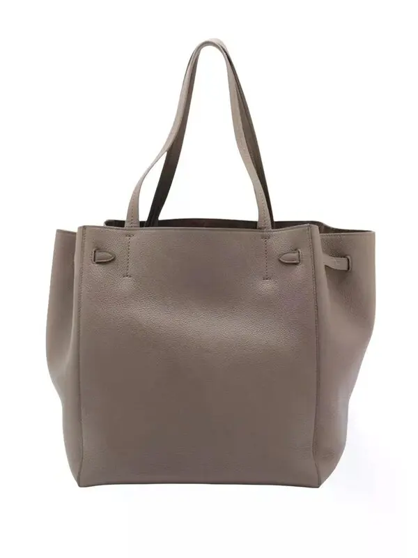 Celine 2000-2026 Small Leather Phantom Cabas Tote Bag - Grey