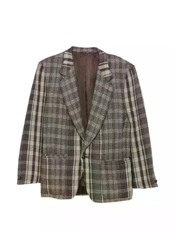 Versace 1980s Check-pattern Blazer