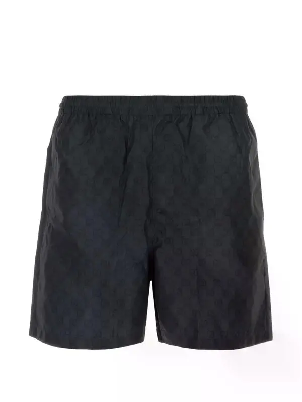 Gucci Gg Supreme Swim Shorts - Black