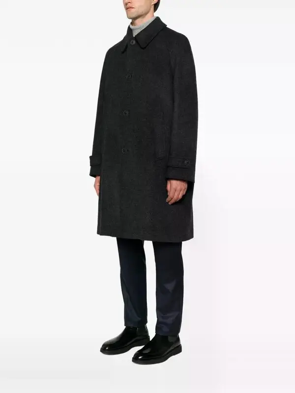 Herno Button-fastening Wool-blend Coat