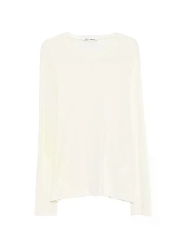 Our Legacy Long-sleeve Lettuce-hem T-shirt