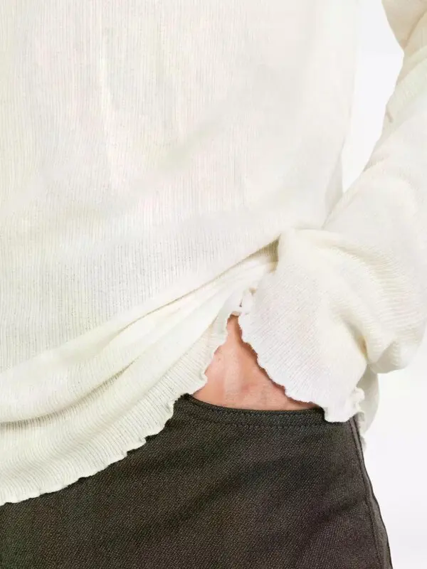 Our Legacy Long-sleeve Lettuce-hem T-shirt