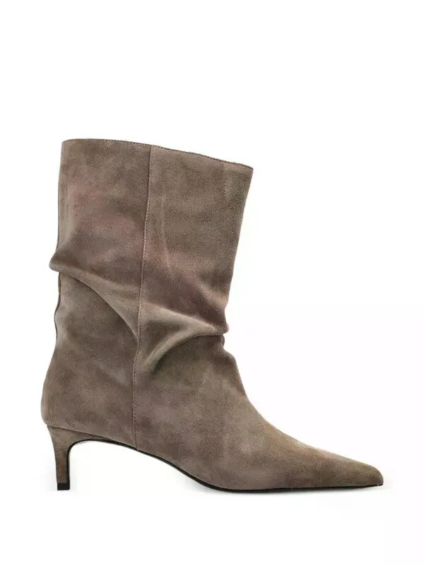 BLACK SUEDE STUDIO Marty 50 Slouchy Ankle Boots - Neutrals