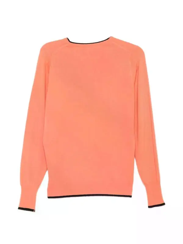 Saint Laurent 1990s Contrast-trim Sweater
