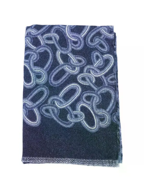 Altea Chain-print Wool Scarf