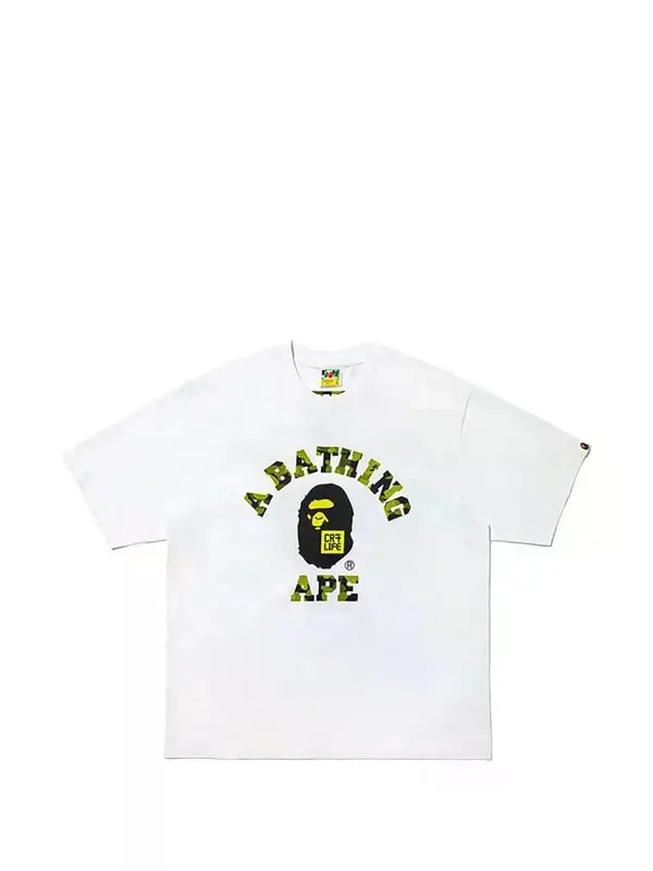A BATHING APE X Cr7 Life College Logo-print T-shirt