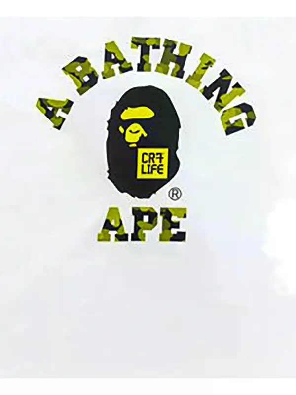 A BATHING APE X Cr7 Life College Logo-print T-shirt