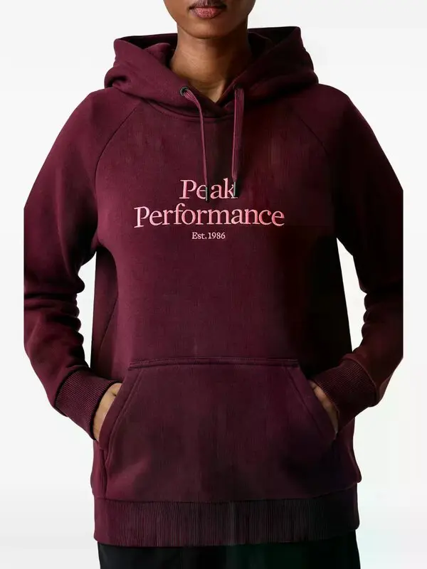 PEAK PERFORMANCE Logo-embroidered Drawstring Hoodie