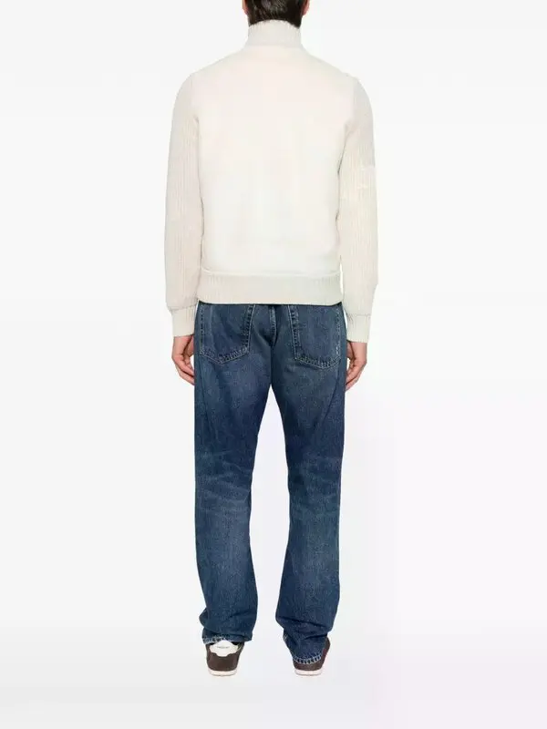 VENGERA Ribbed-knit Panelled Jacket