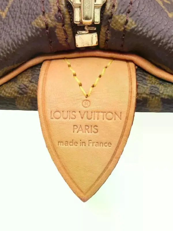 LOUIS VUITTON 2001 Monogram Speedy 30 Boston Bag - Brown