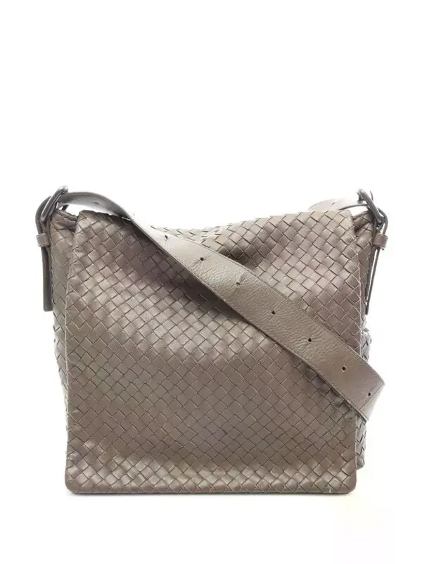 Bottega Veneta 2000s Intrecciato Messenger Bag