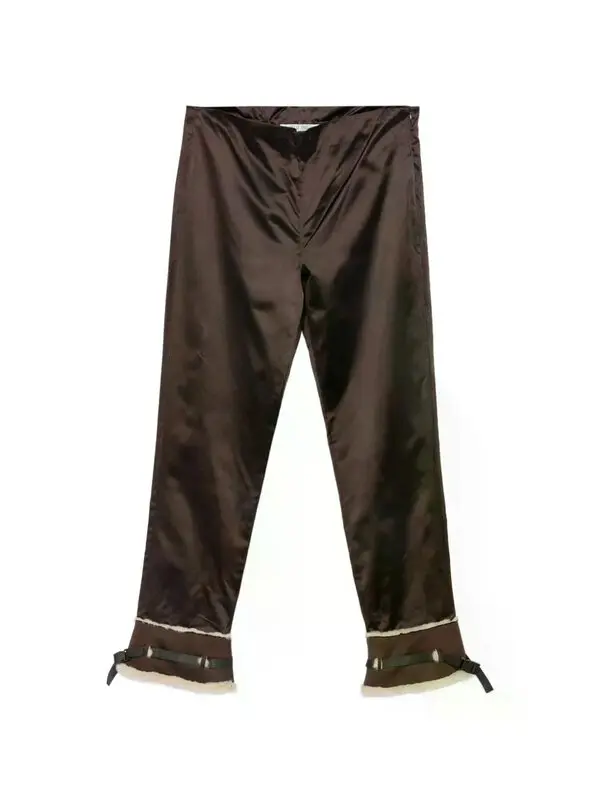 Miu Miu 2000s Satin-finish Trousers