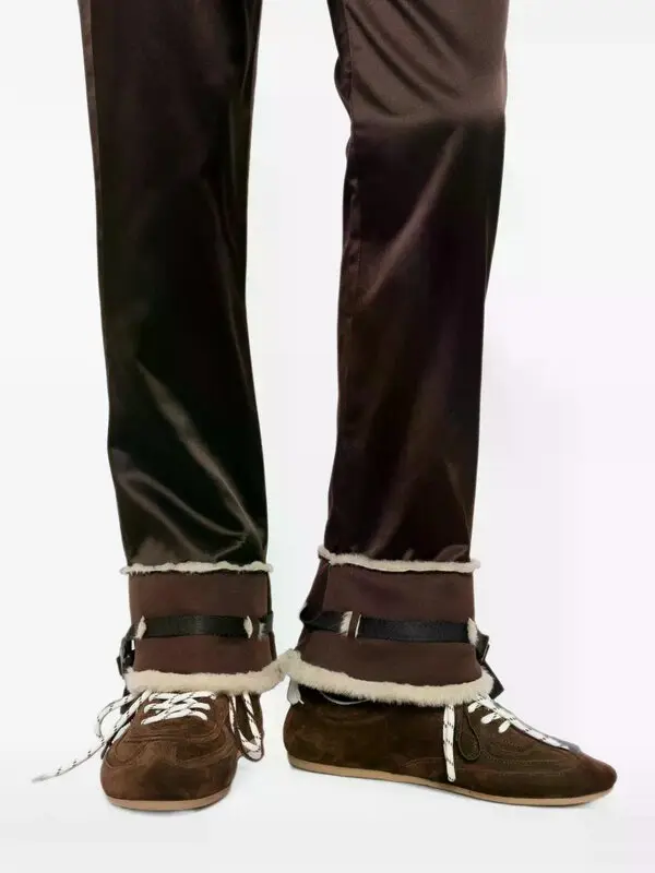Miu Miu 2000s Satin-finish Trousers