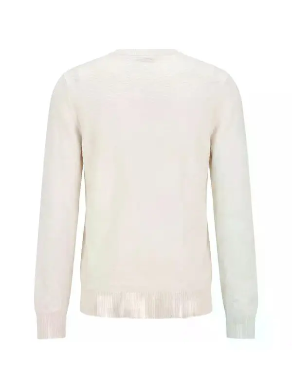 BOSS Silk Sweater With Jacquard Pattern