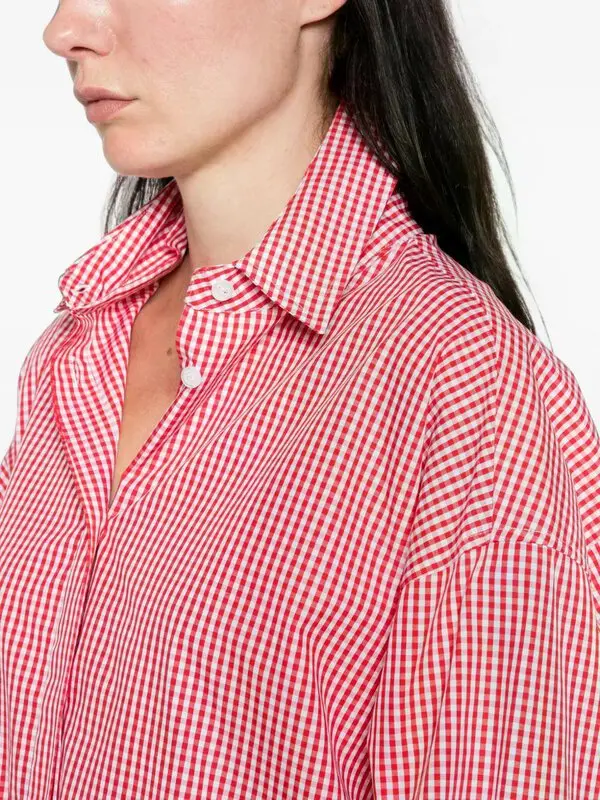 Marie Adam-Leenaerdt Gingham-check Oversized Shirt
