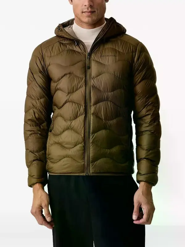 PEAK PERFORMANCE Helium Quilted Hooded Jacket - Green